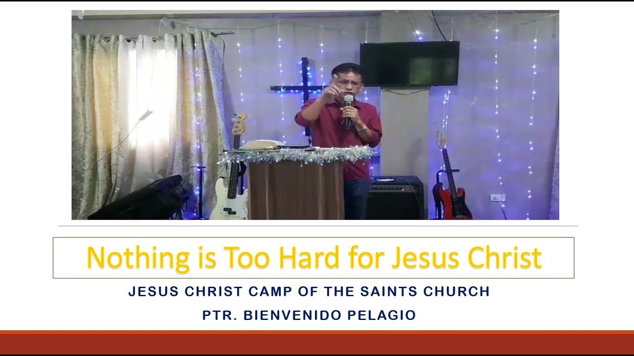 Nothing is Too Hard for Jesus Christ - YouTube
