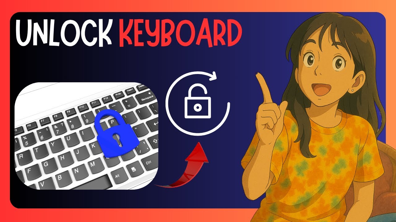 How To Unlock A Locked Keyboard - EASY - YouTube