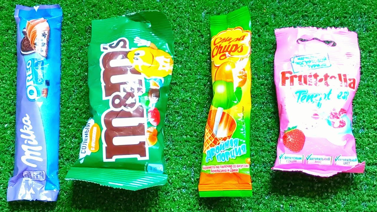 Yummy Lollipops and Candies ChupaChups, Fruit-tella, Milka, M&M Opening ...