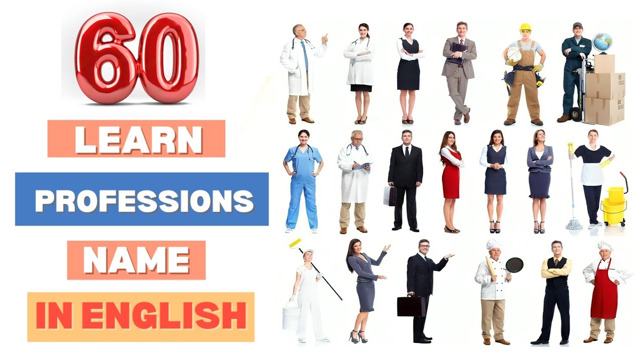 60 Jobs and occupations vocabulary in English | List of professions ...