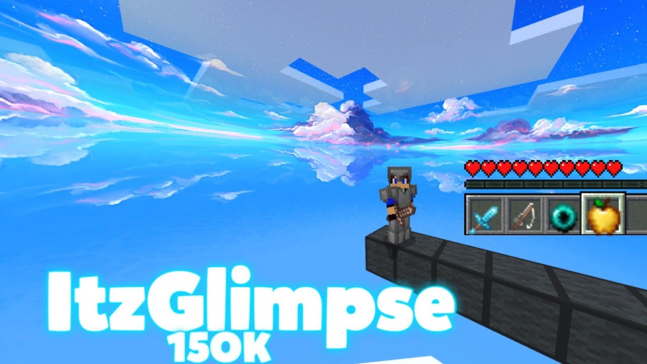 ItzGlimpse Texture Pack 150k MCPE|Hyperlands Bedwars. - YouTube