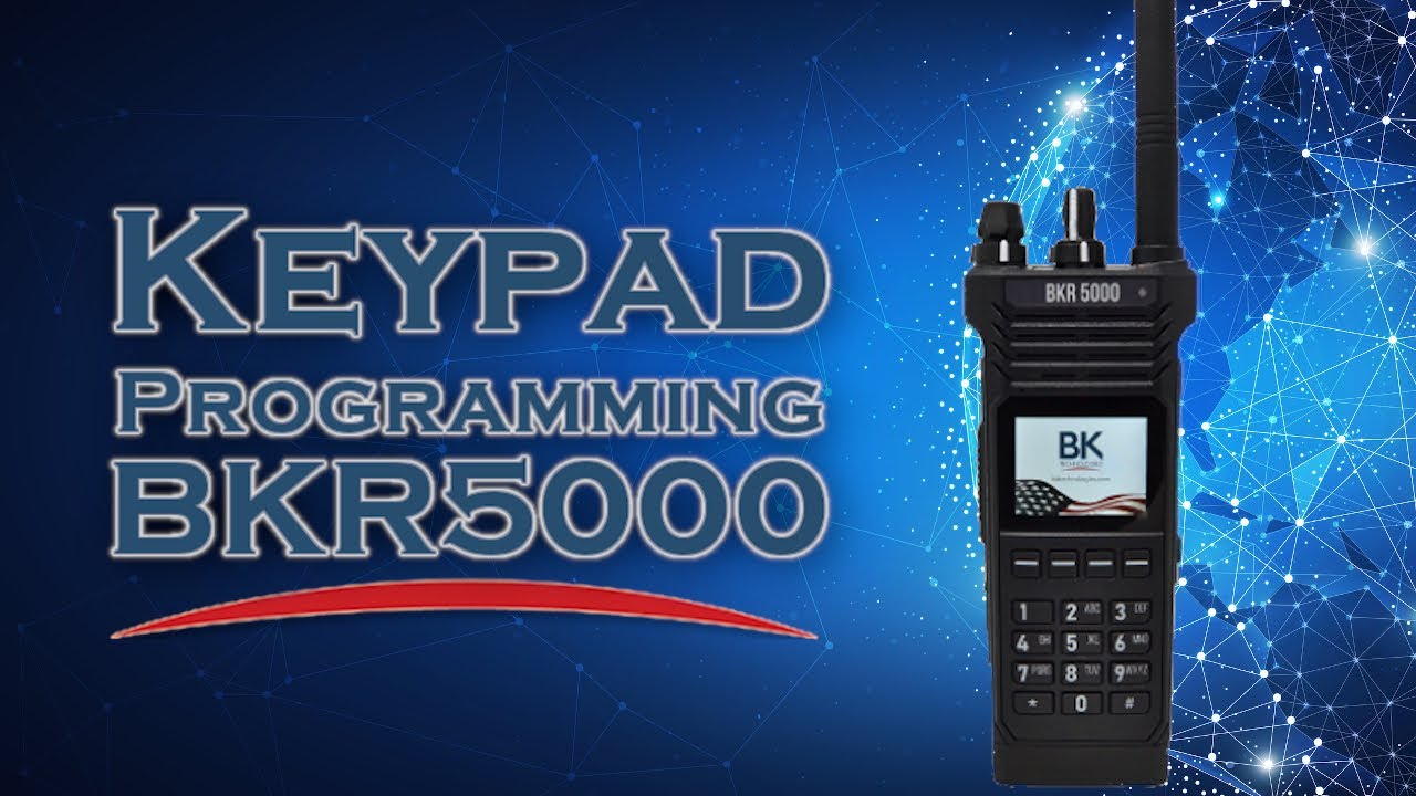 Keypad Programming the BKR 5000 - YouTube