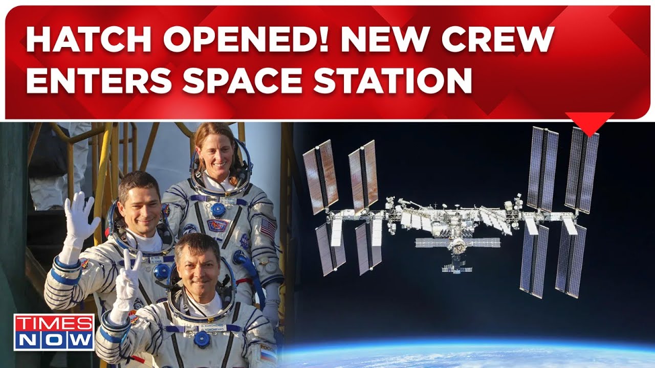 Live: US Astronaut And Two Russian Cosmonauts Arrive At The ...