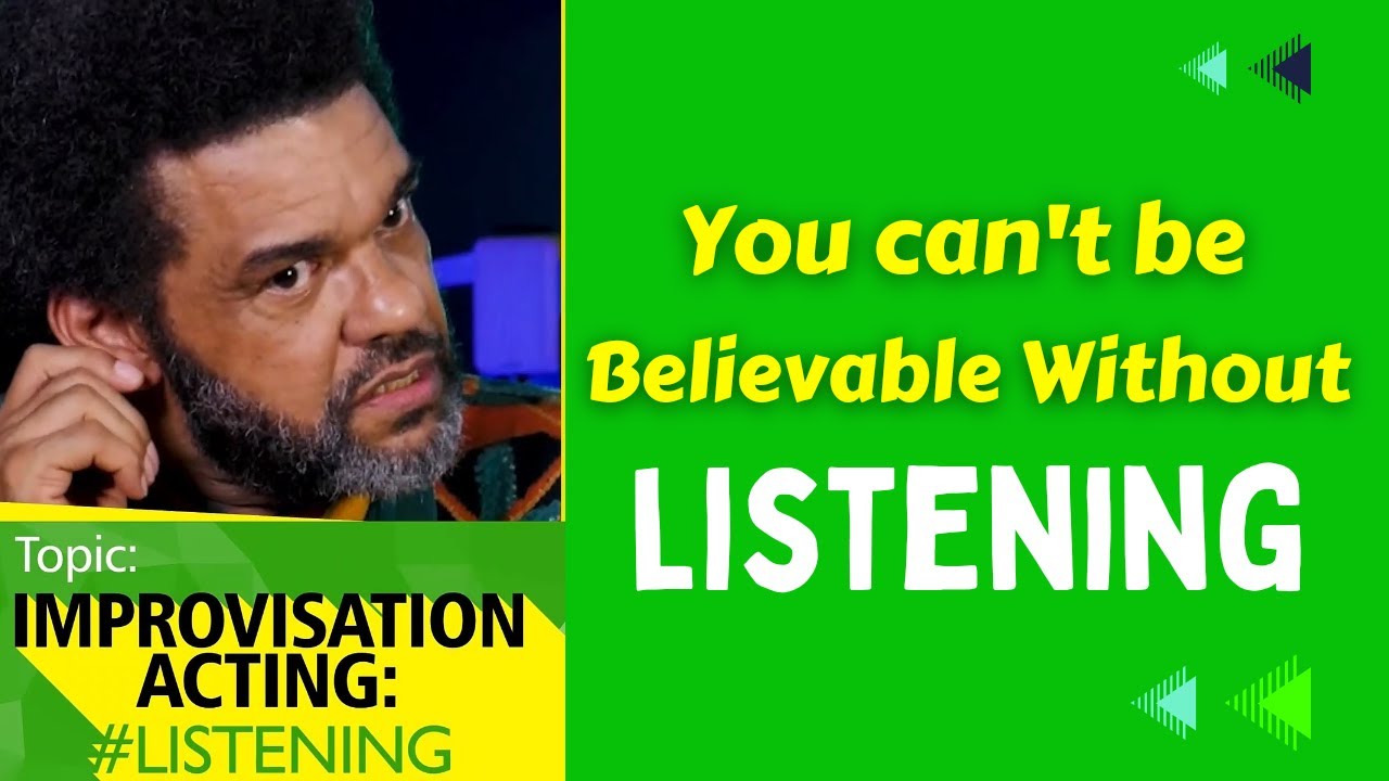 Acting Tips: Why Is Listening Important For A Screen Actor? - YouTube