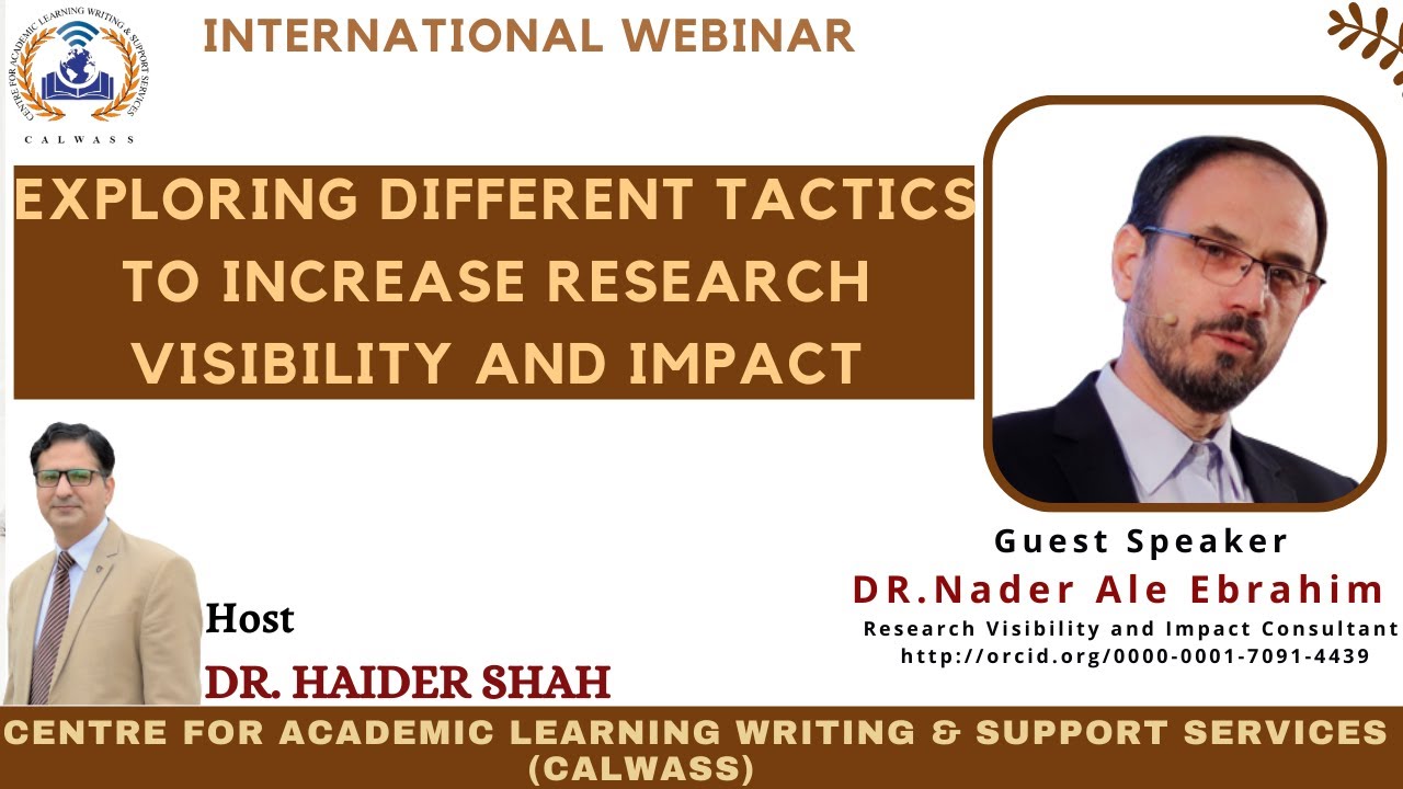Exploring Different Tactics to Increase Research Visibility and Impact ...