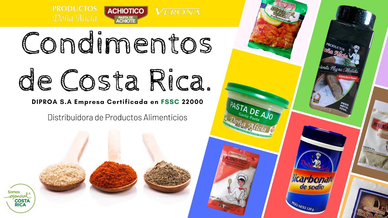 Condimentos de Costa Rica - YouTube