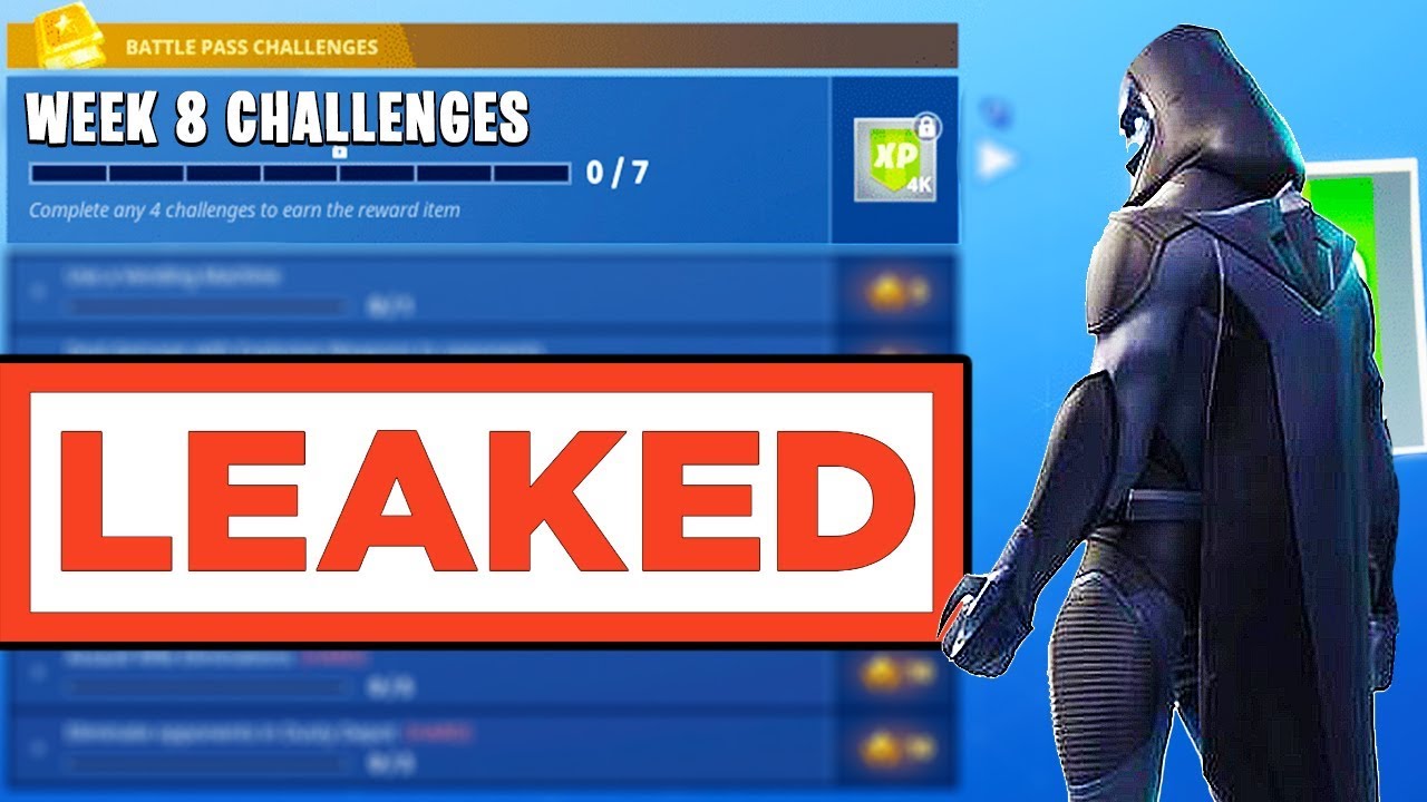 Fortnite "WEEK 8" CHALLENGES LEAKED (SEASON 4) | Chaos - YouTube