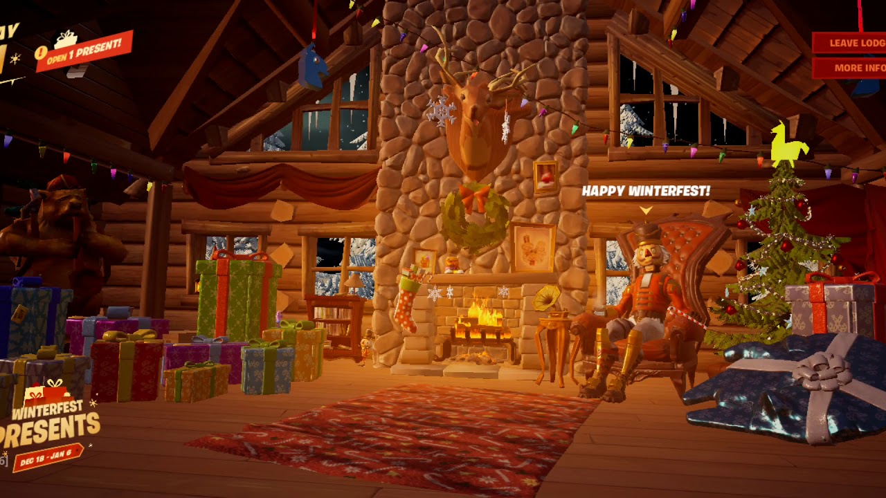 Fortnite - Present 1, winterfest - YouTube