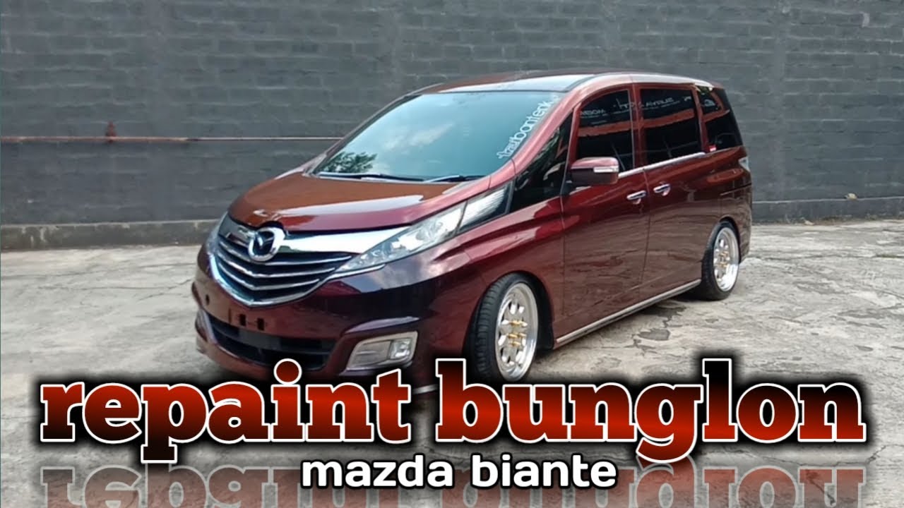 modifikasi mazda biante warna bunglon/chameleon paint - YouTube
