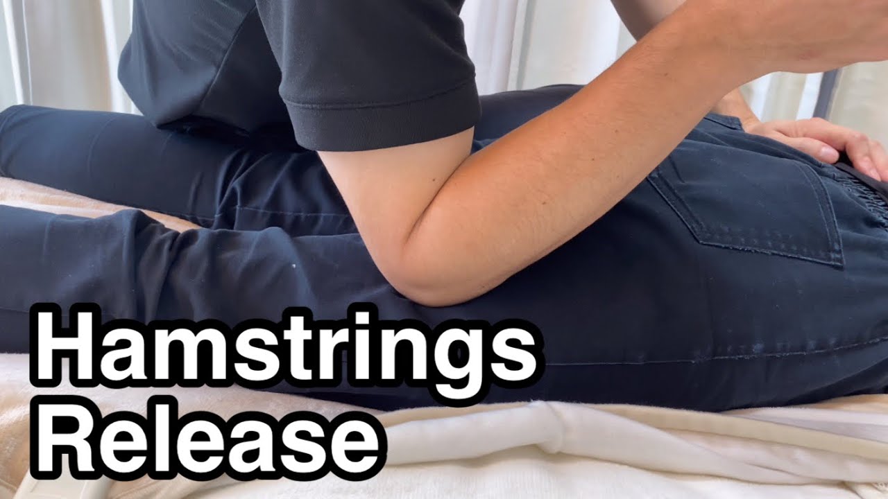Myofascial release for stiff hamstrings - YouTube