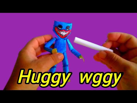 boneco (huggy wggy poppy playtime) feito com papel - YouTube