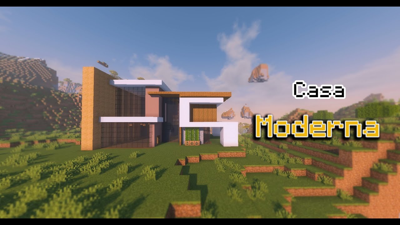 Cómo construir una casa Moderna | Tutorial de Minecraft - YouTube