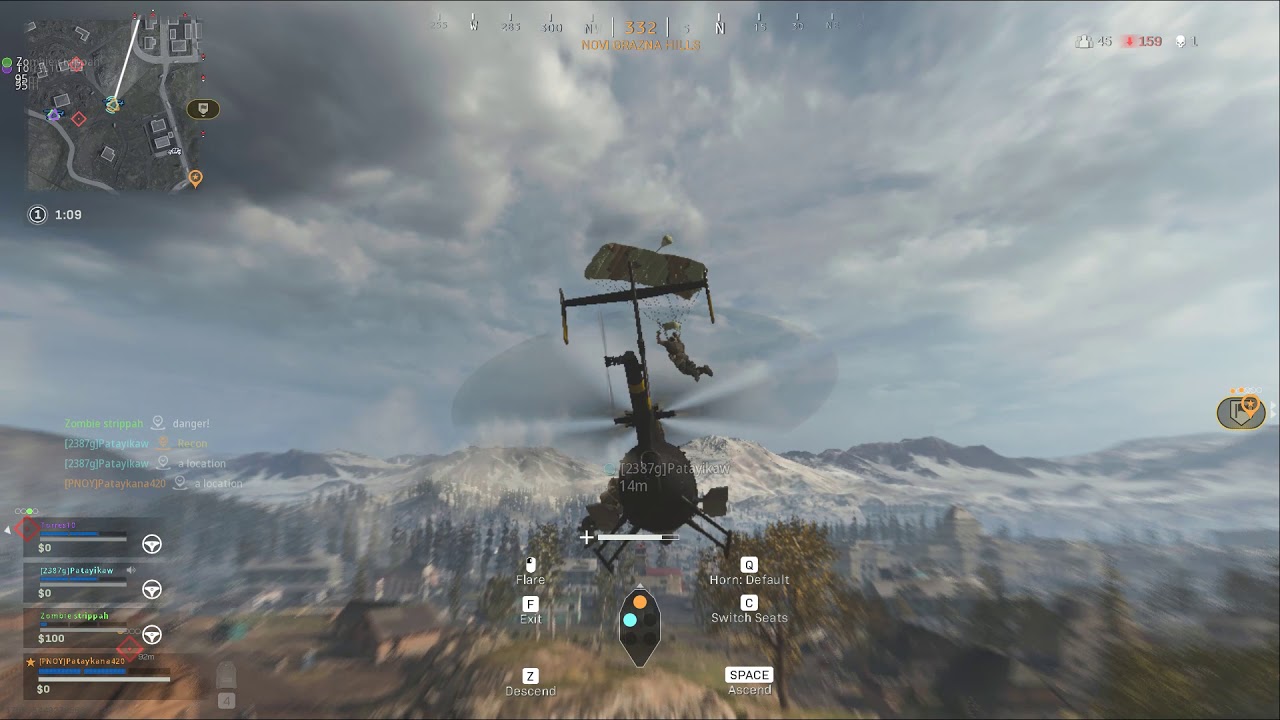 Call of Duty Modern Warfare 2019: Warzone Helicopter kill 2 - YouTube