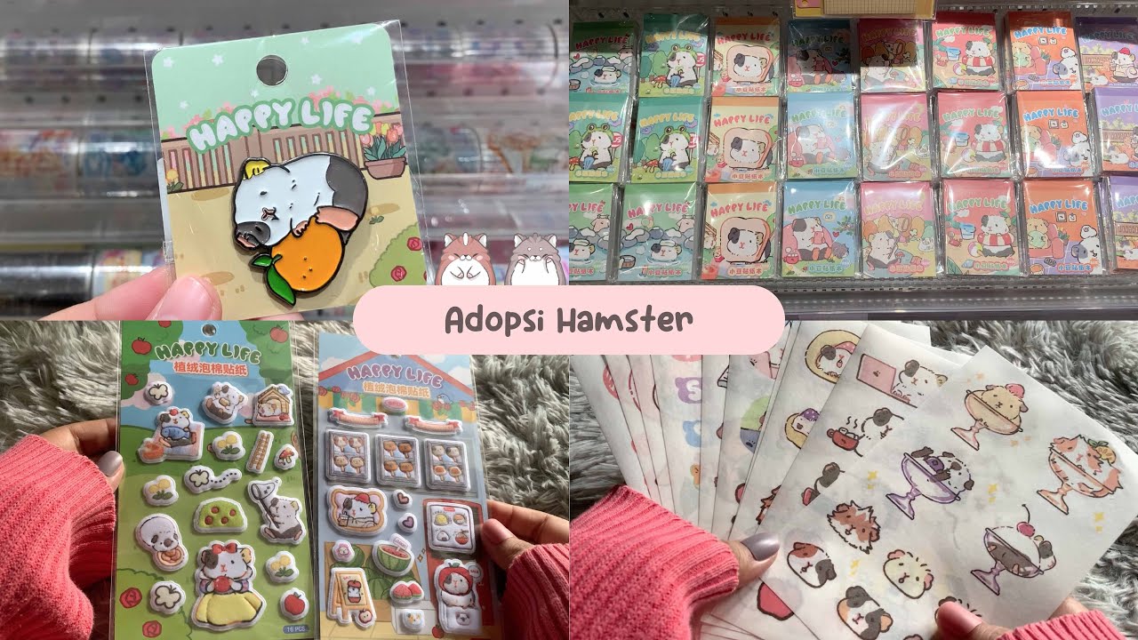 KKV Jalan-jalan: Haul Stiker Hamster #unboxing #sticker #kkv - YouTube