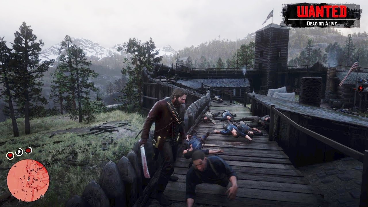 Surviving Maximum Wanted Level In Fort Wallace | Red Dead Redemption 2 ...