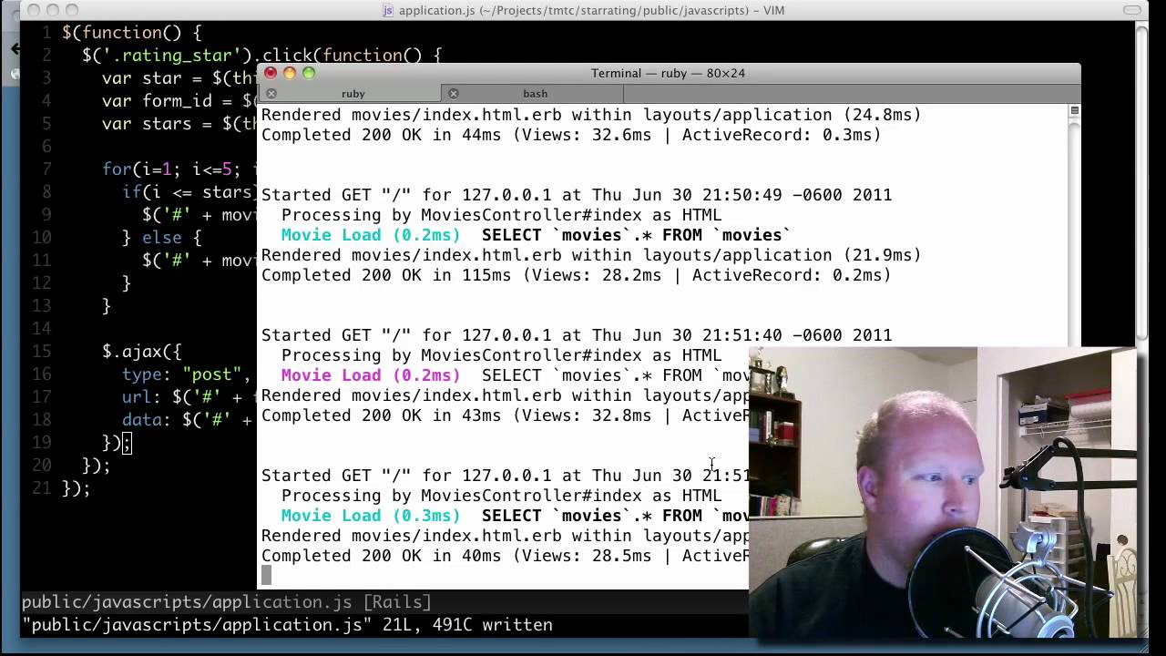 Building a Star-Rating System in Ruby on Rails with jQuery - YouTube