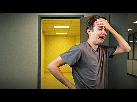 Realizing you're stuck in the Back Rooms