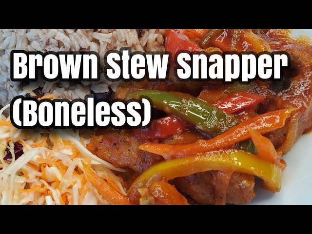 Jamaican Brown Stew Boneless White Fish Recipe | Deporecipe.co