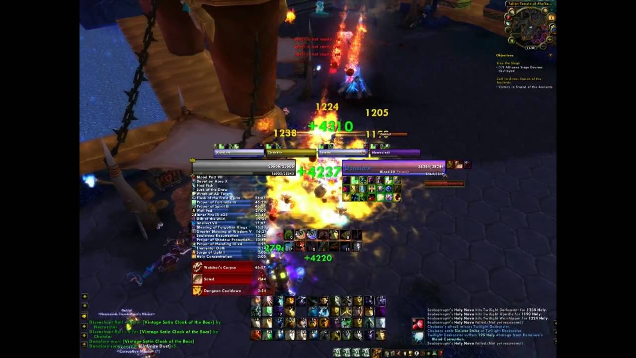 WoW: Holy Nova Spam Healing Heroics - YouTube
