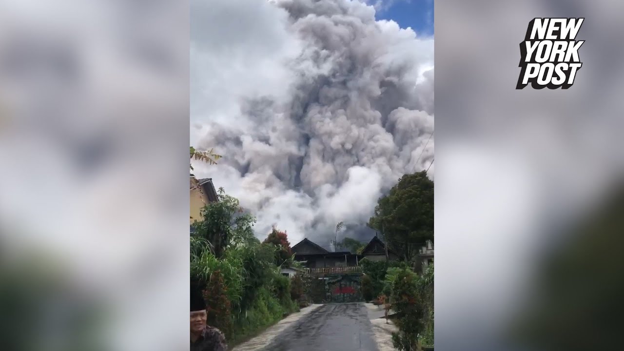 Terrifying video shows volcano sending hot ash thousands of feet in air ...