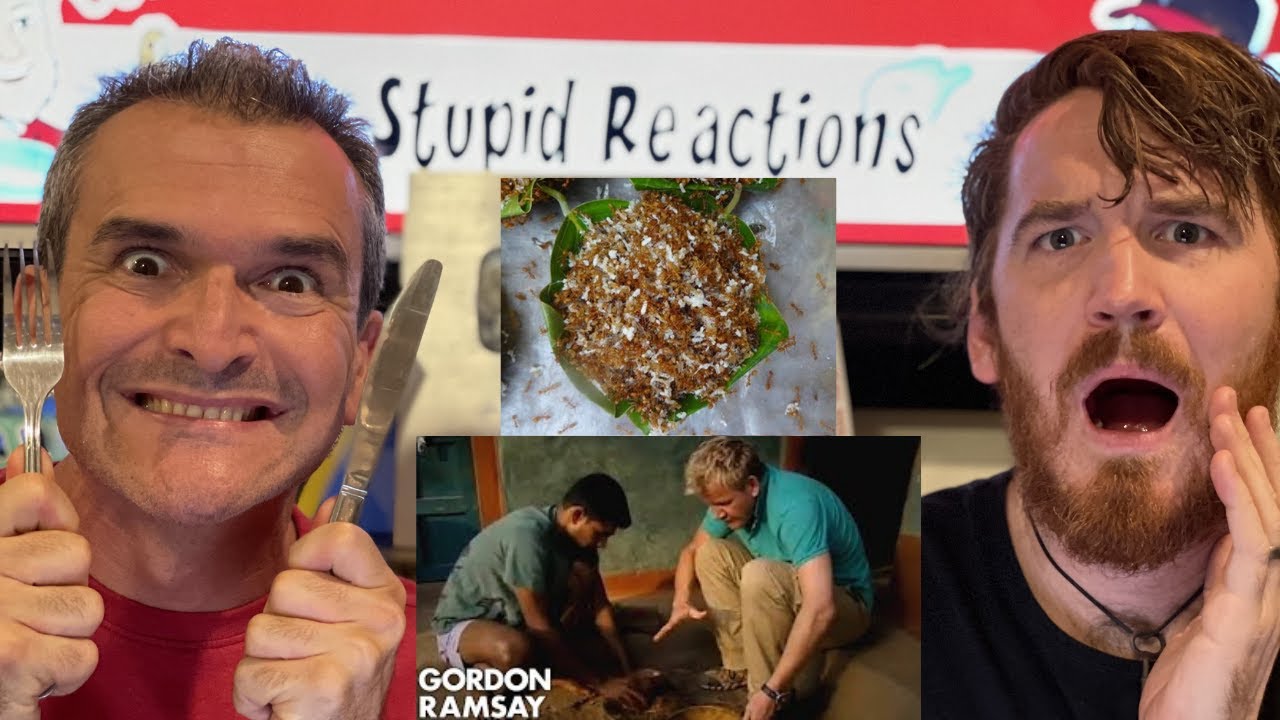 Gordon Ramsay Makes and Eats Ant Chutney REACTION!!! - YouTube