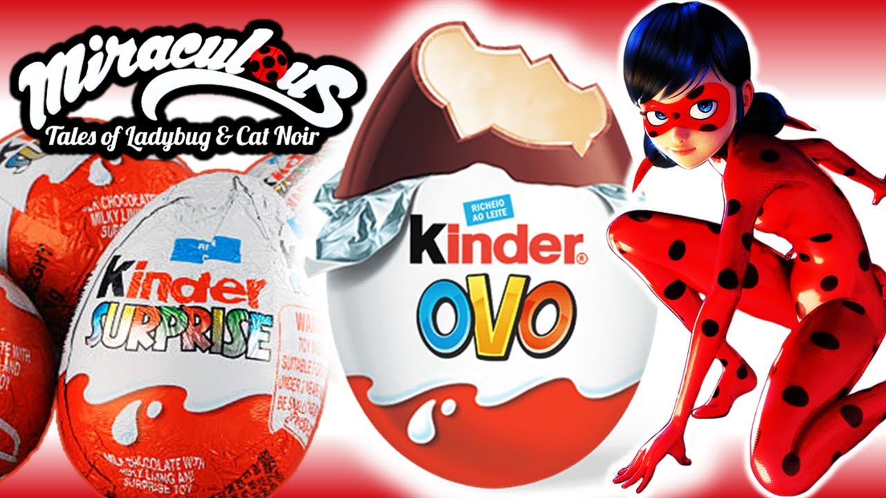 Kinder Egg Miraculous Ladybug | Kinder Surprise Egg Toys Opening ASMR ...