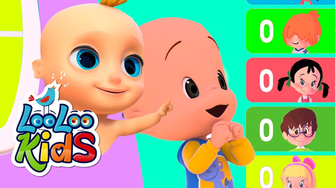 🐒 Five Little Monkeys - (Official Video) - LooLoo Kids Nursery Rhymes ...