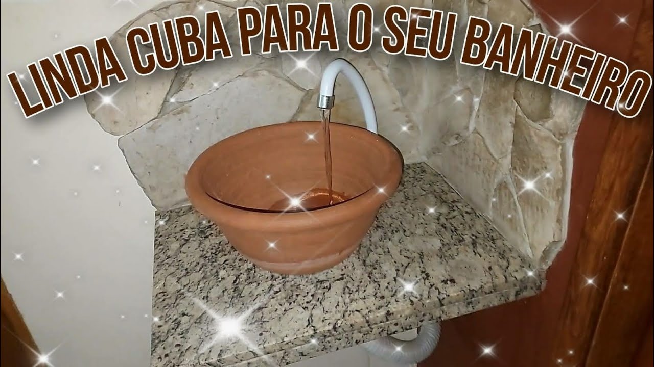 IDEIA DIFERENTE DE CUBA PARA PIA DE BANHEIRO | Pode usar um vaso de ...