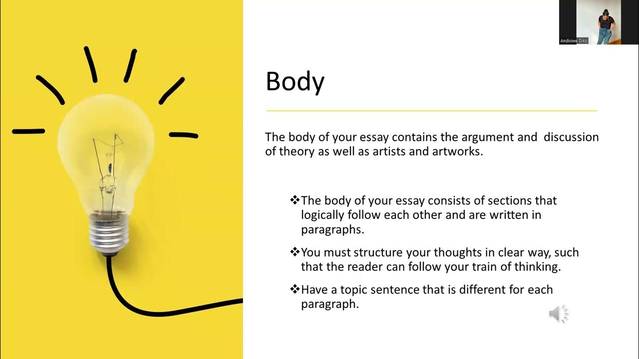 How to structure an essay lesson - YouTube