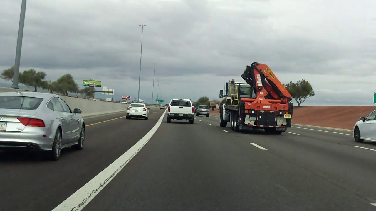 Agua Fria Freeway (AZ Loop 101 Exits 1 to 7) northbound/inner loop ...