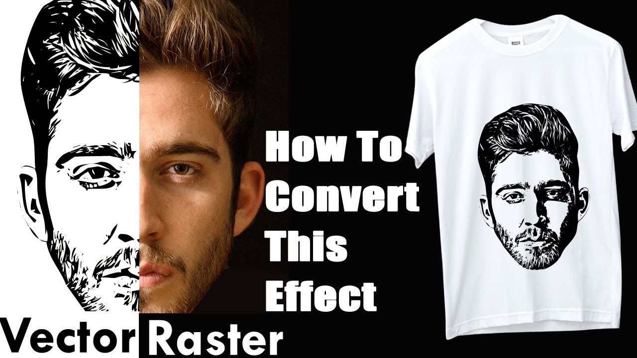 How To Do Raster image convert to Vector In Photoshop | Tamil - YouTube