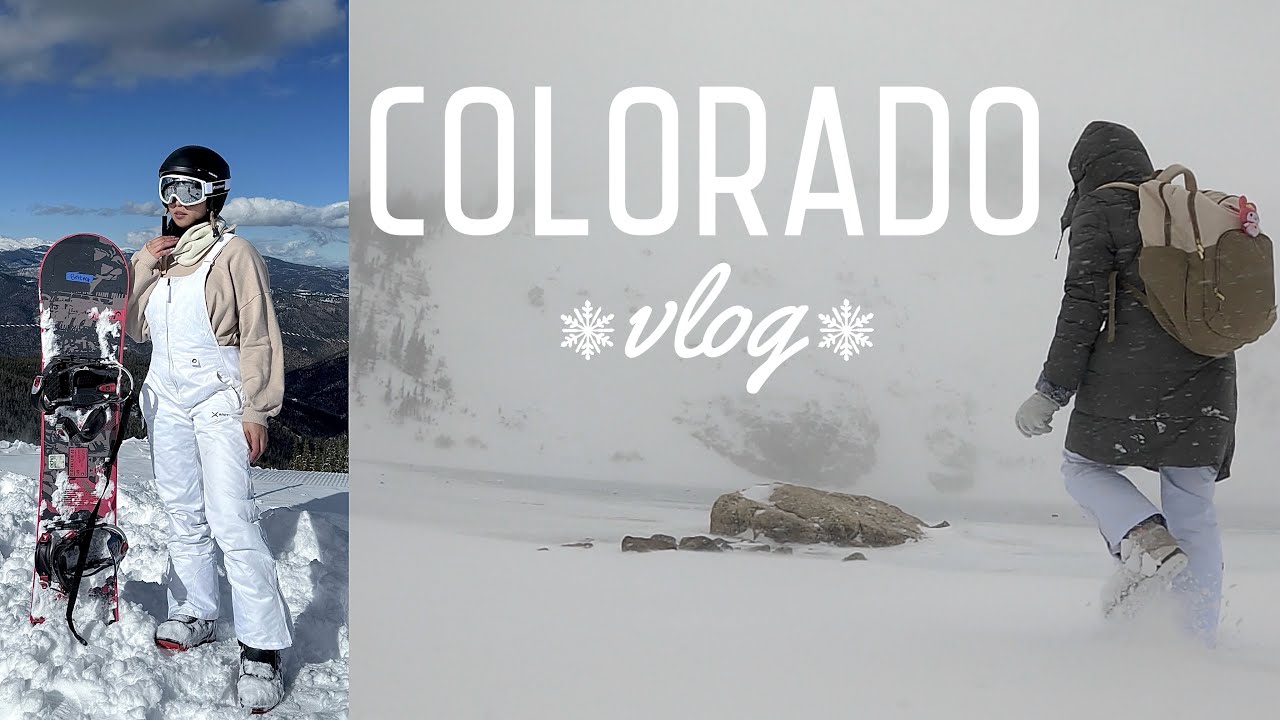 First Time Snowboarding | Denver, Colorado Vlog 🏔 - YouTube