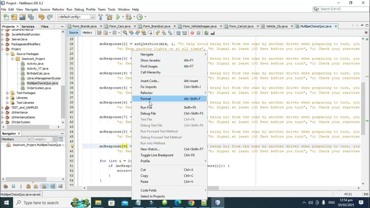 💻 Java Program: Multiple Choice Quiz | Console-Based Quiz System in Java with Source Code - YouTube