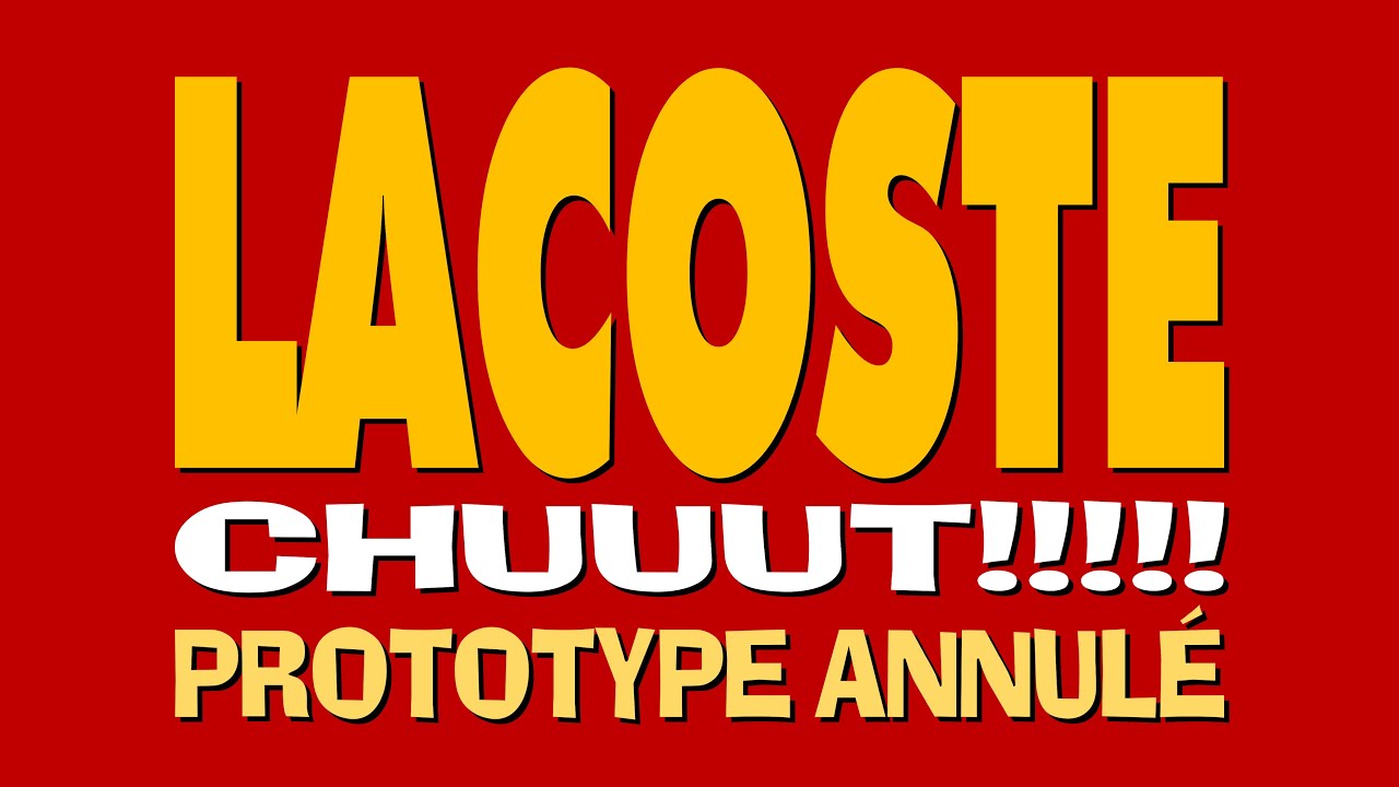 PROTOTYPE CARTOON: Lacoste - Chuuut!!!!! (Shoosh!!!!!) - YouTube