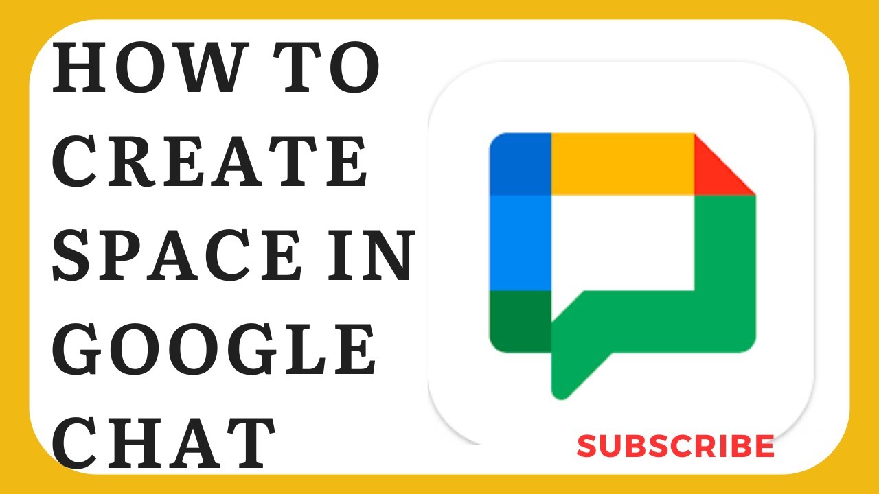 How To Create Space In Google Chat - YouTube
