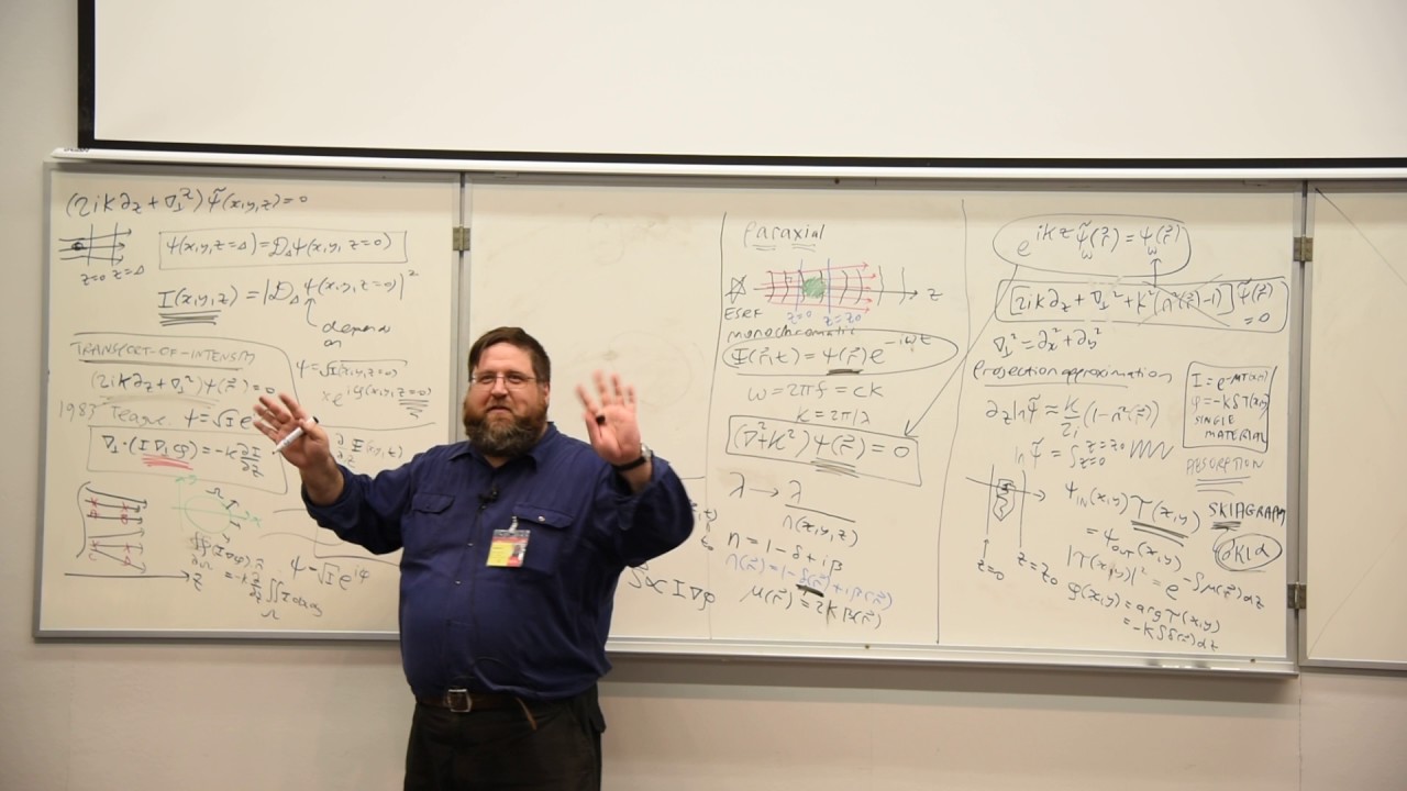 PART 4 David Paganin's lecture on X-ray Phase Contrast Imaging - YouTube