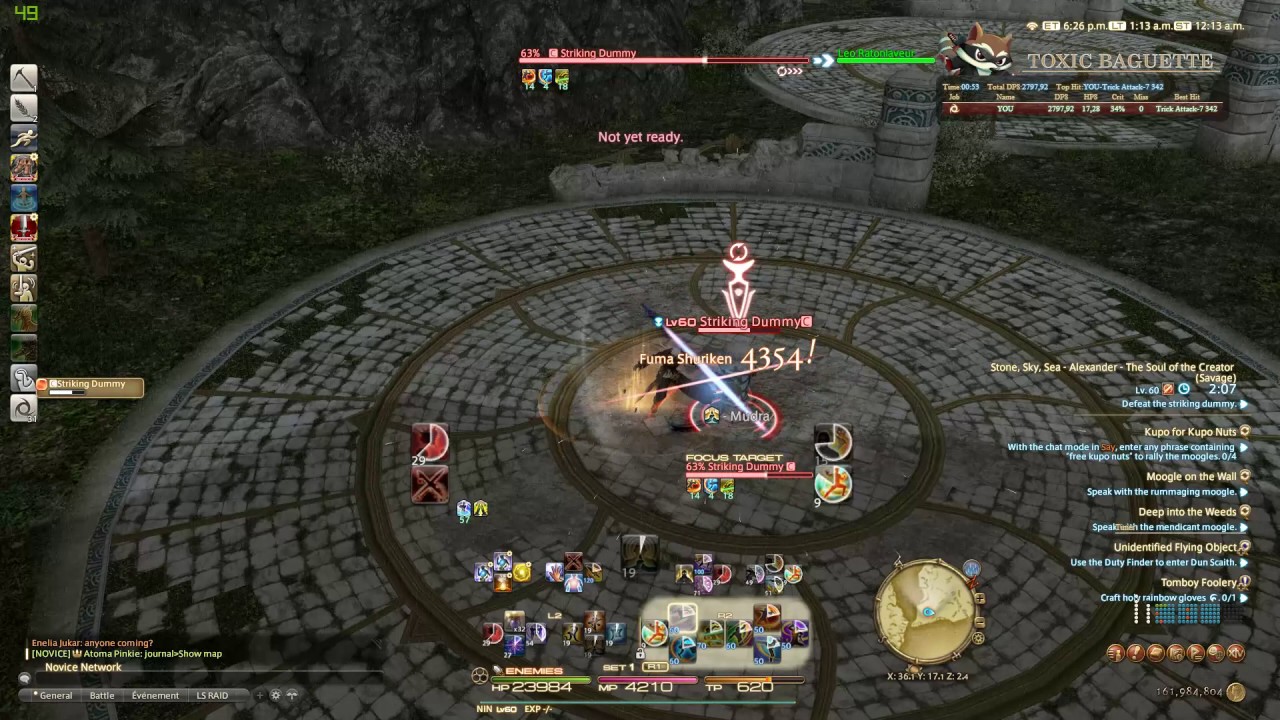 NINJA rotation / parse 2700+ DPS on A12S dummy (without food & pot ...