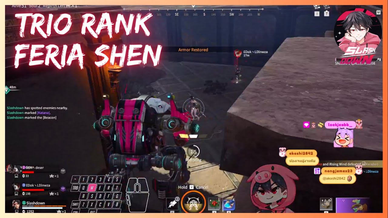 Trio Rank Gameplay - Feria shen #15 Naraka Bladepoint - YouTube