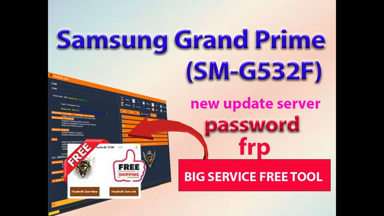 samsang g532f frp haafedk gsm tool - YouTube