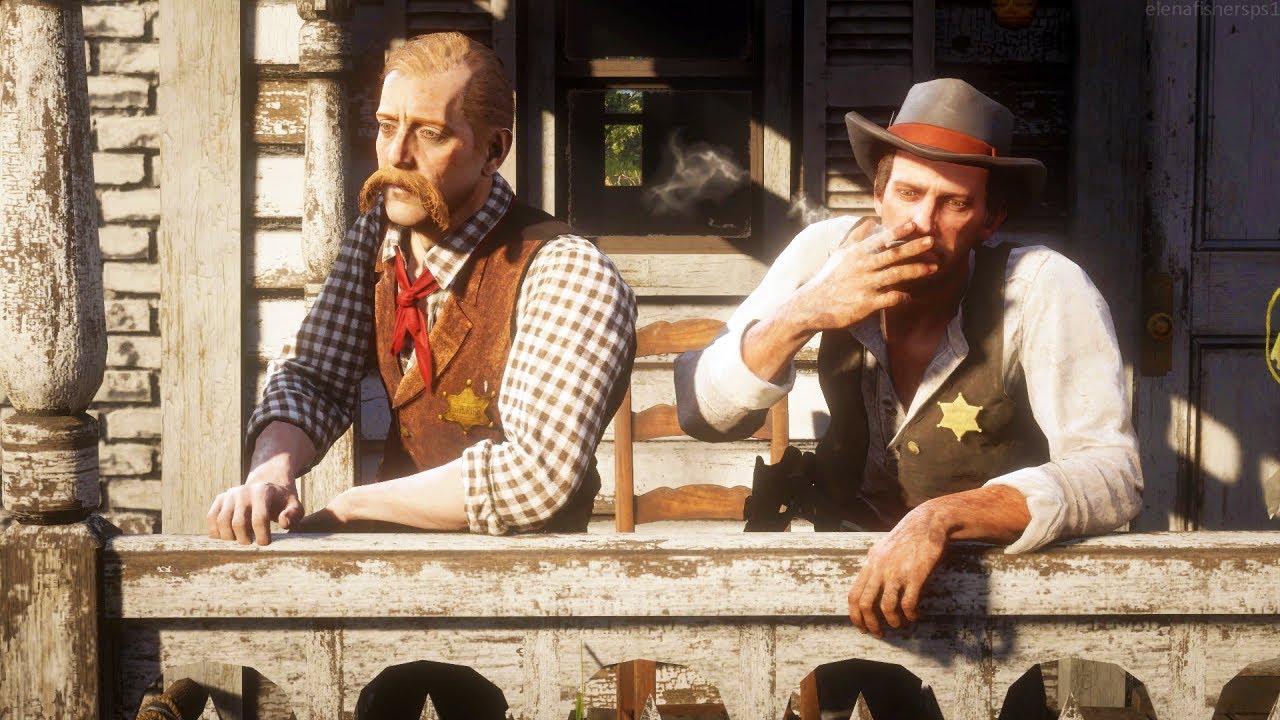 RDR2 - DUTCH introduce Arthur Callahan to SHERIFF Gray - American ...