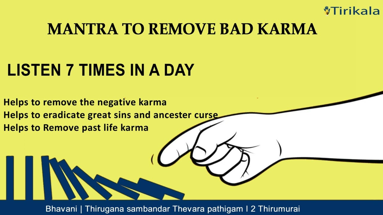 Magic Mantra to Remove Bad karma | Mantra for Karma Removal | Karma ...