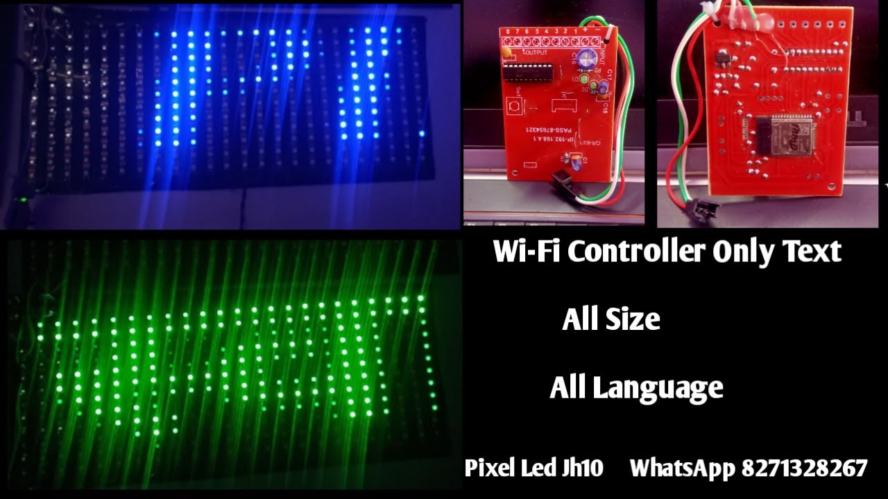 Wi-Fi Controller Only Text All Size All Language ( Pixel Led Jh10 ...
