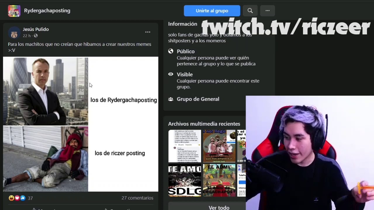 riczer habla sobre su relacion con ryder y su grupo (meme interno de ...