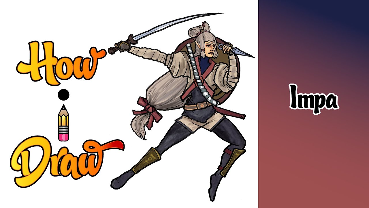 How I Draw IMPA from HYRULE WARRIORS AGE of CALAMITY on NINTENDO SWITCH ...