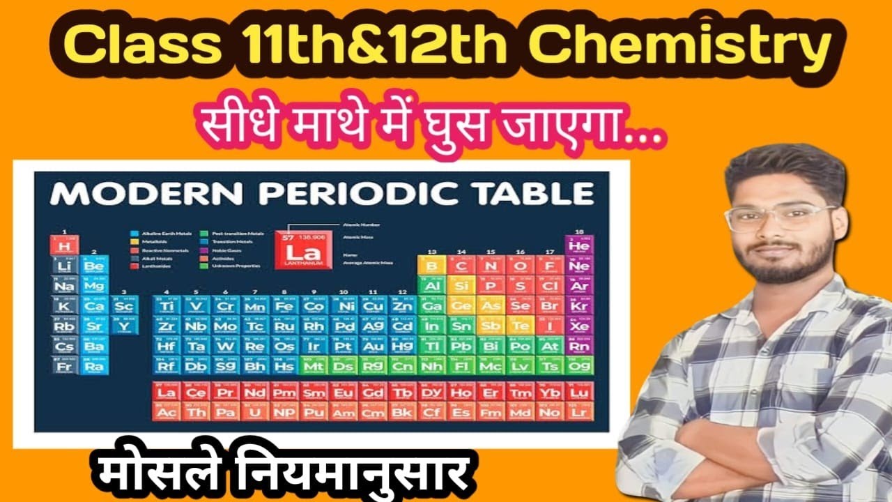 Modern Periodic Table ||मोसले नियम के अनुसार || Class 11th&12th ...