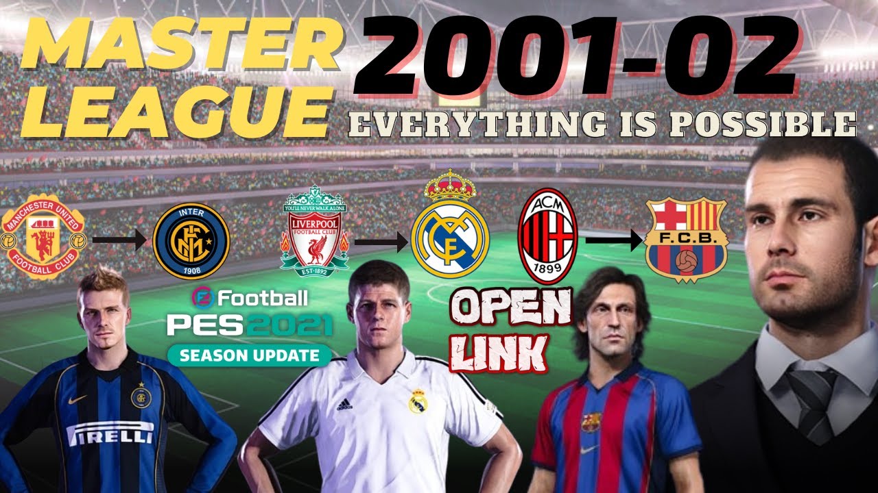 Master League 2001-02 - LINK - PS4/PS5/PC - efootball PES 2021 - Option ...