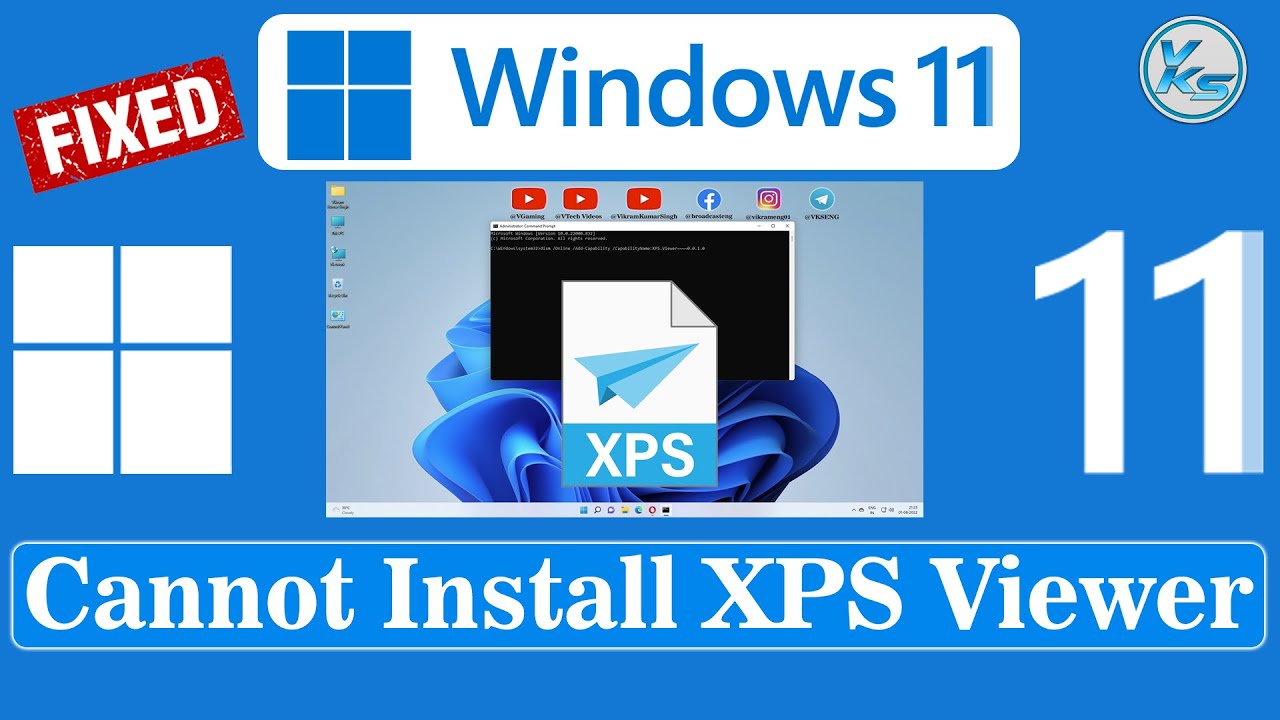 How To Fix Cannot Install XPS Viewer in Windows 11 - YouTube