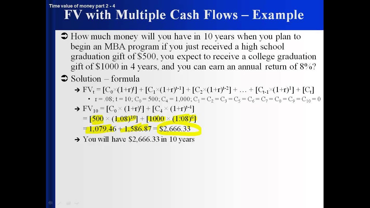 03 022 01 fv multiple cash flows - YouTube