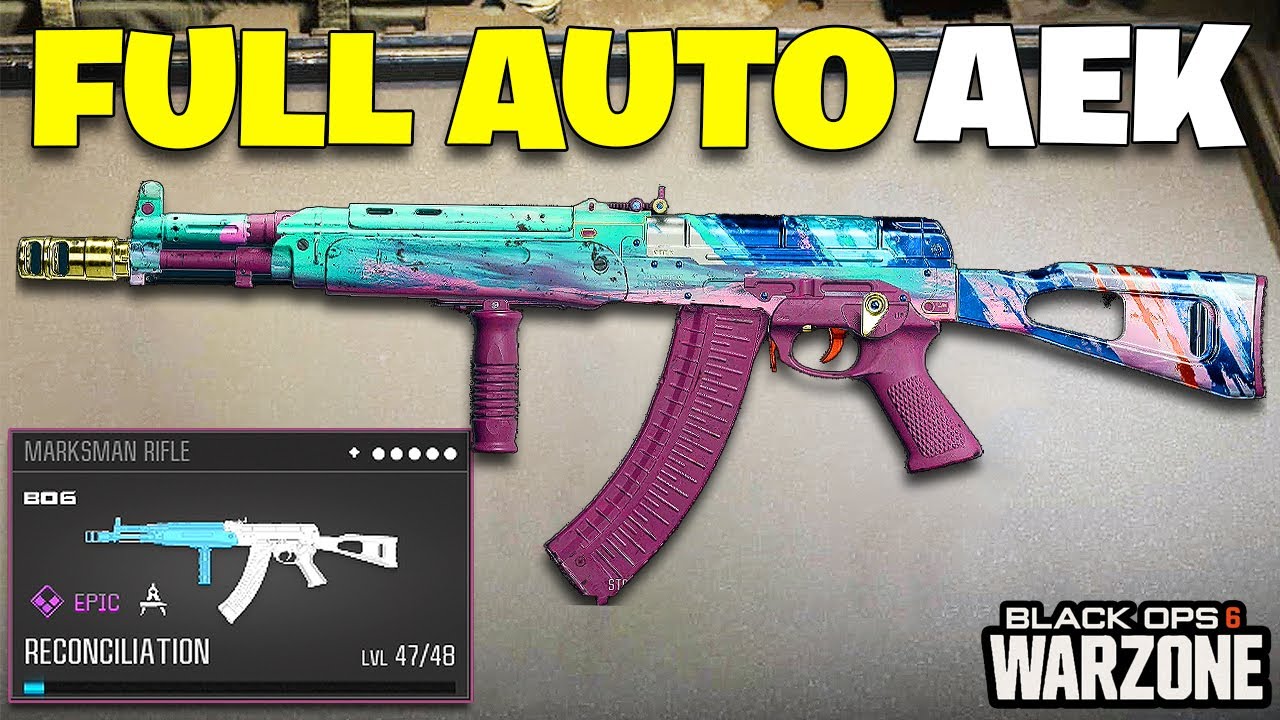 *BUFFED* FULL AUTO AEK-973 is INSANE in WARZONE SEASON 6! (Best AEK-973 ...