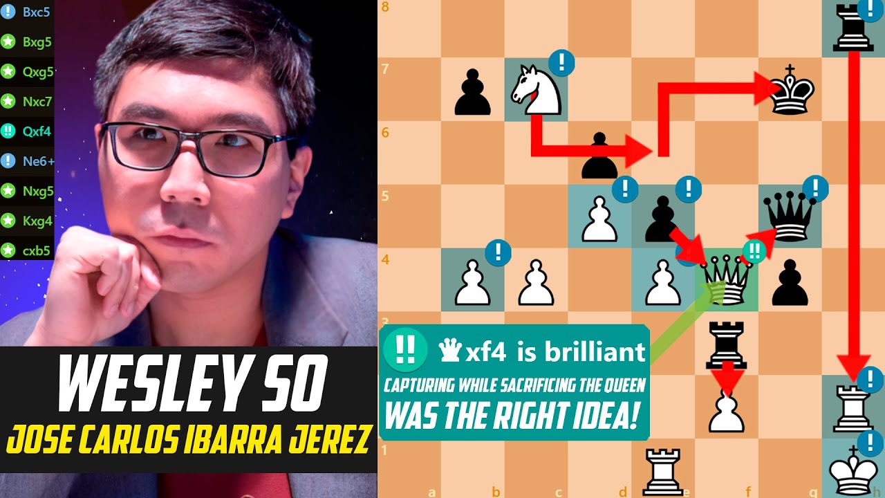 Brilliant Queen Sacrifice by Wesley So in a Game Against Ibarra Jerez ...